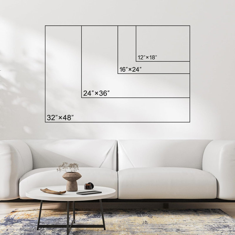 IDEA4WALL Vibrant Wildflower White Daisy Flowers Meadow Floral Botanical Landscape Rustic ...